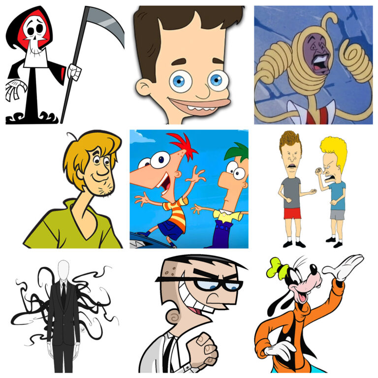 25 Tall Skinny Cartoon Characters: Small Yet Mighty