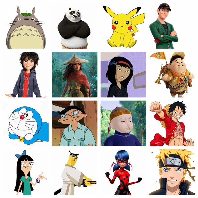 25 Asian Cartoon Characters: Popularity Beyond Ethnicity