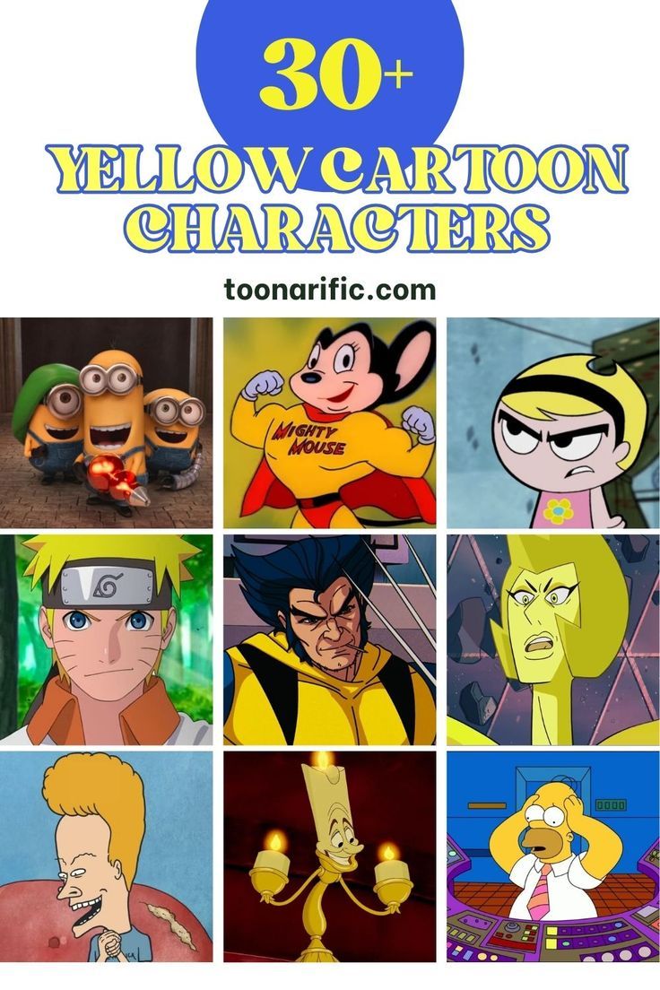 30+ Yellow Cartoon Characters That Leave A Lasting Impact