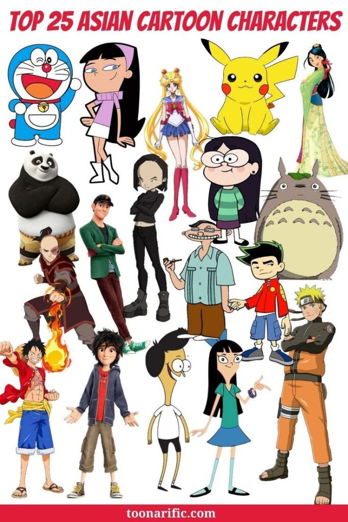 25 Asian Cartoon Characters: Popularity Beyond Ethnicity