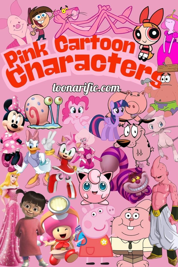30 Pink Cartoon Characters That Are Both Cute & Interesting