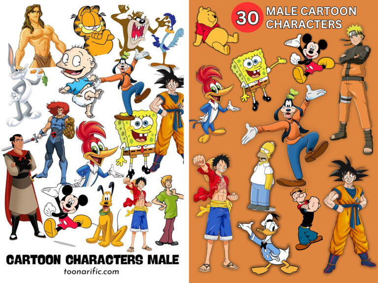 Top 30 Male Cartoon Characters That Remain Timeless