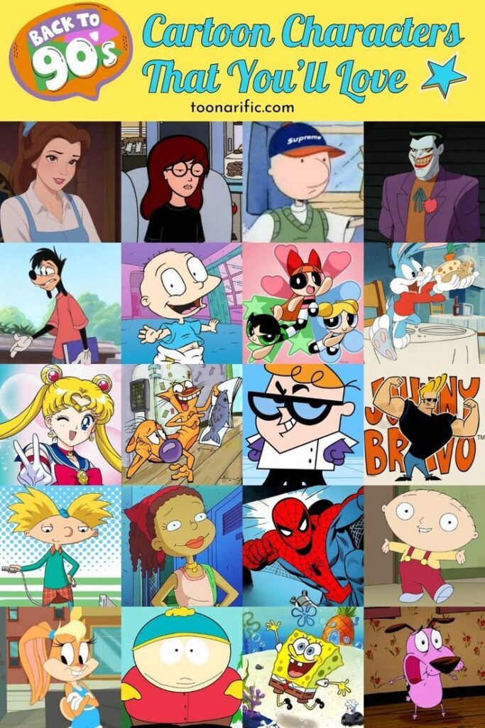 Top 30 Iconic 90s Cartoon Characters That We Grow Up With